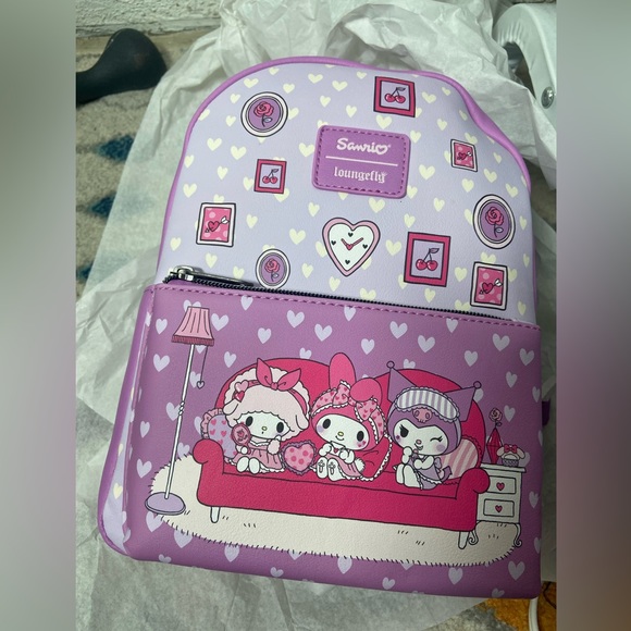 Loungefly | Accessories | Nwt Loungefly My Melody Kuromi Slumber Party ...